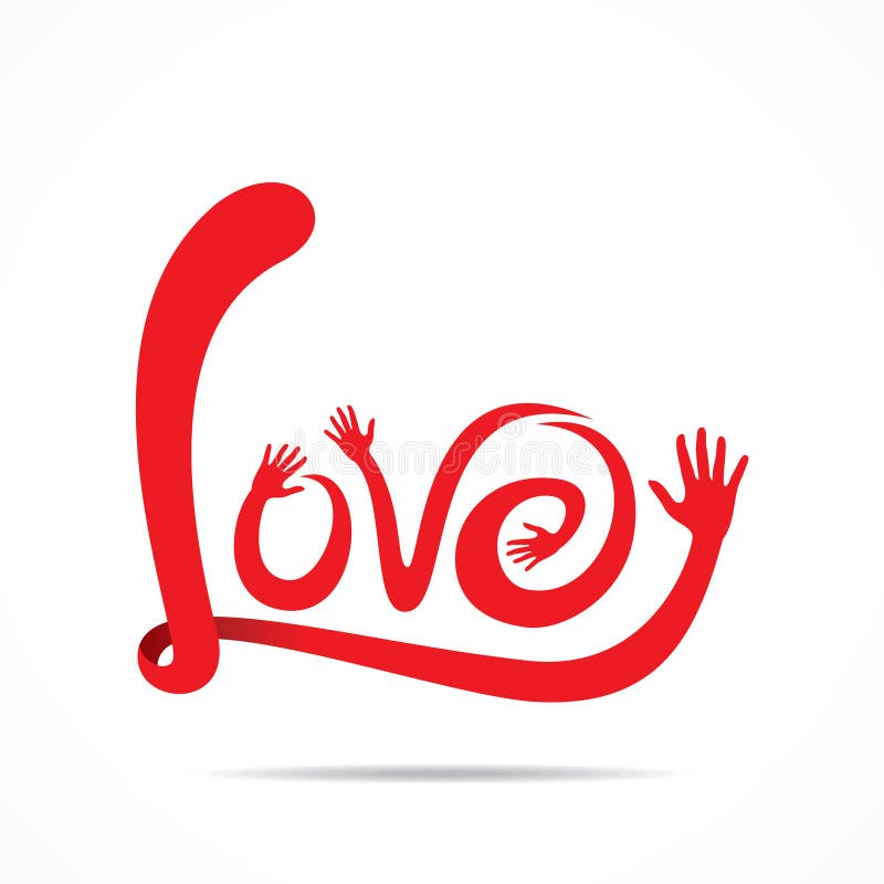 Love typography design stock vector. Illustration of card - 59008208