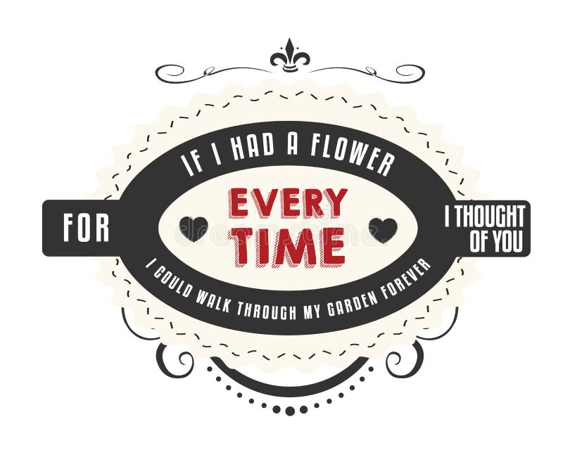 Love Typography Quote Vector Stock Vector - Illustration of couple ...