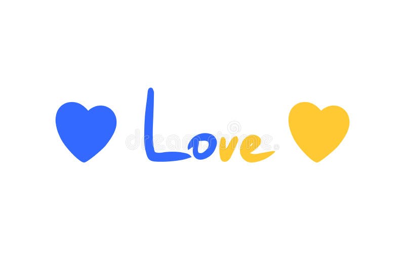 Love Ukraine Banner. Vector Illustration for Design. Stock Vector ...