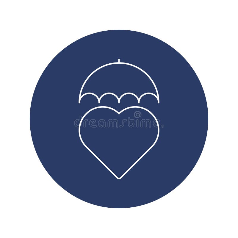 Love, Umbrella, Man, Women, Pure Love Secure Icon Stock Vector ...