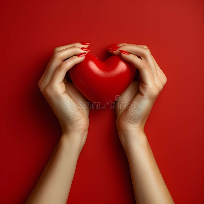 Love and Unity Hands Forming a Heart Shape. Stock Illustration ...