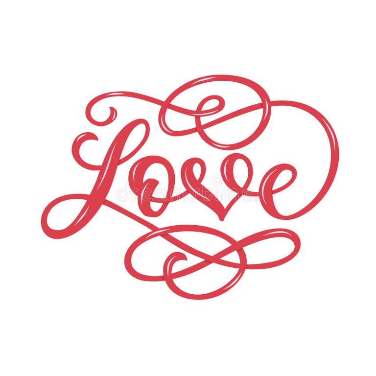 Love vector lettering stock vector. Illustration of composition - 358332148