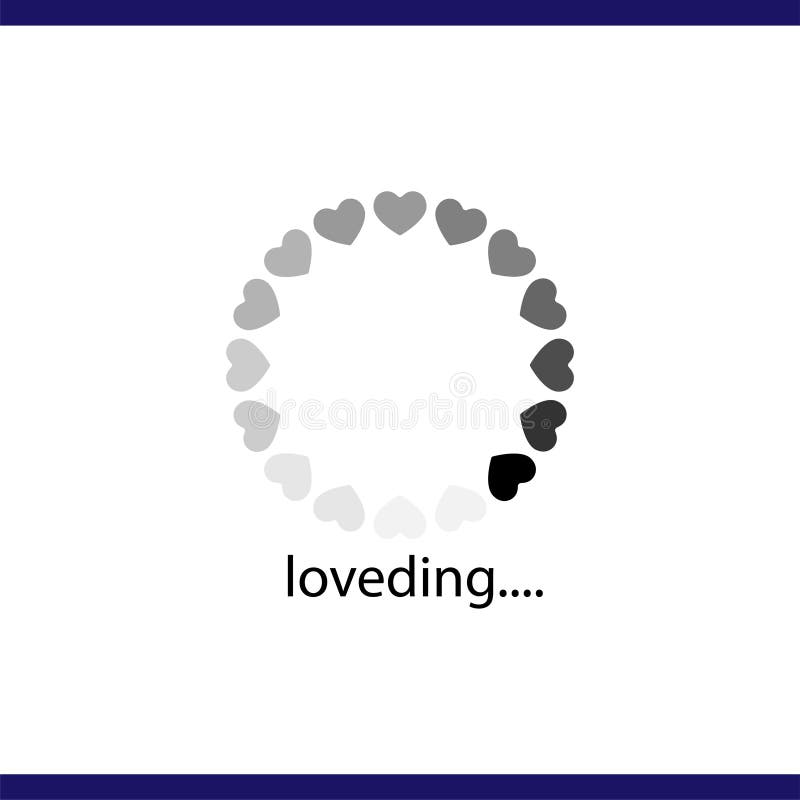 Love Vector Progress Loading Bar, Love Loading Icon, Loading ...