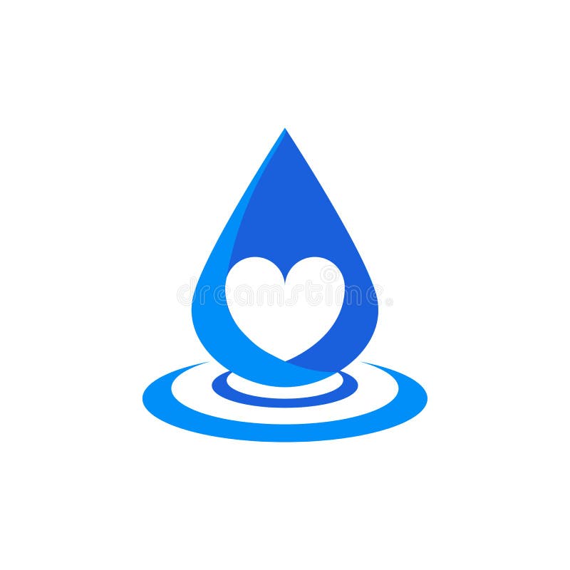 Love Water Drop stock vector. Illustration of fresh - 103174561
