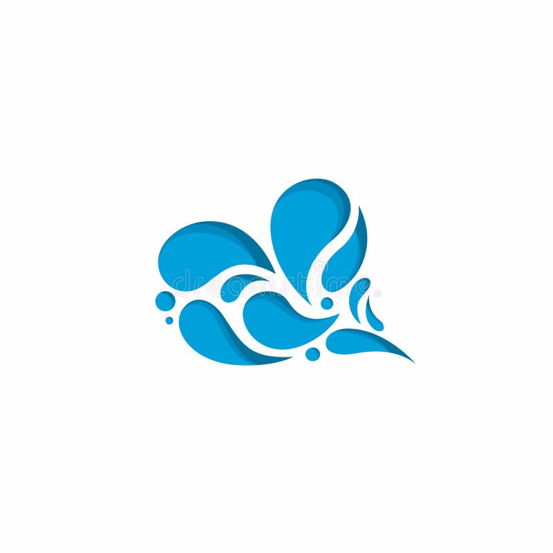 Love Water Logo Simple. Water Vector Illustration Stock Vector ...