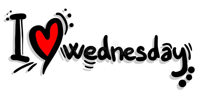 Love wednesday stock vector. Illustration of third, registration ...