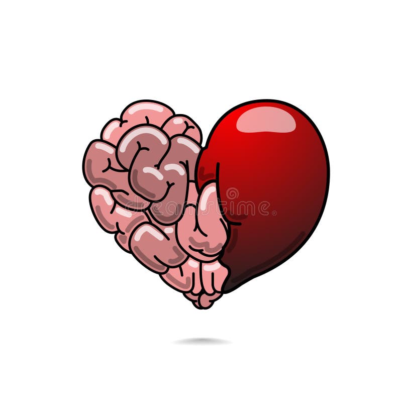 Love and wisdom symbol stock vector. Illustration of anatomy - 67043673