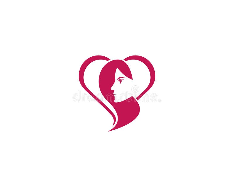 Love Women Logo Vector Icon Illustration Design Stock Vector ...