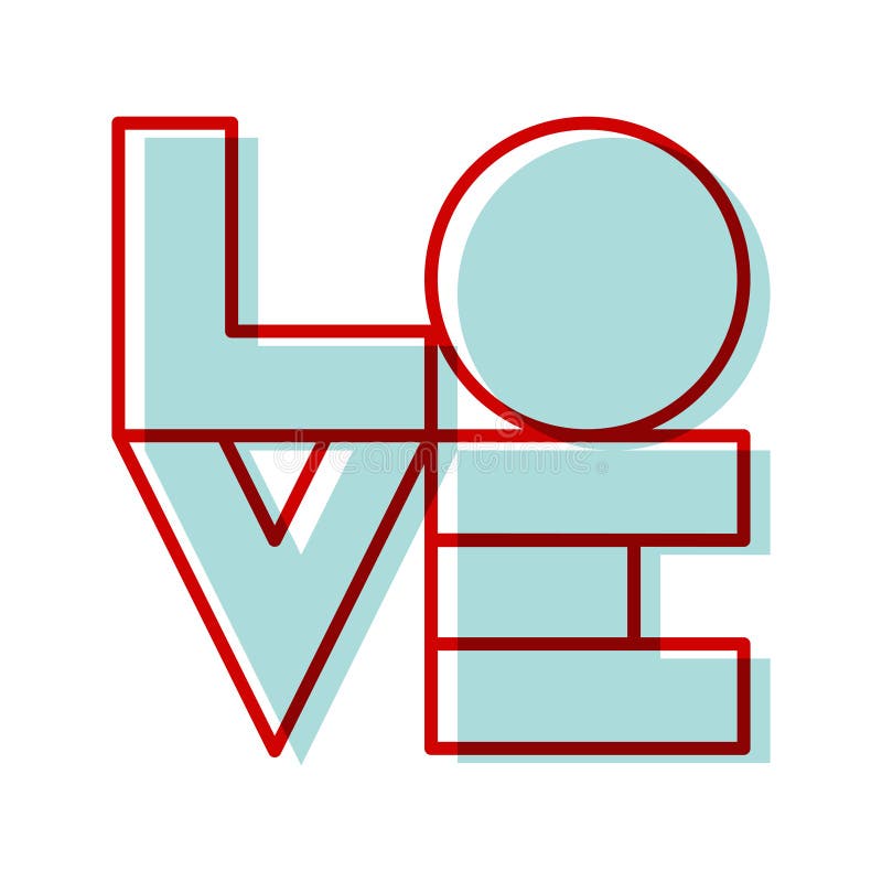 Love Word Hand Drawn Lettering. Symbol of Affection, Loyalty, Kindness ...