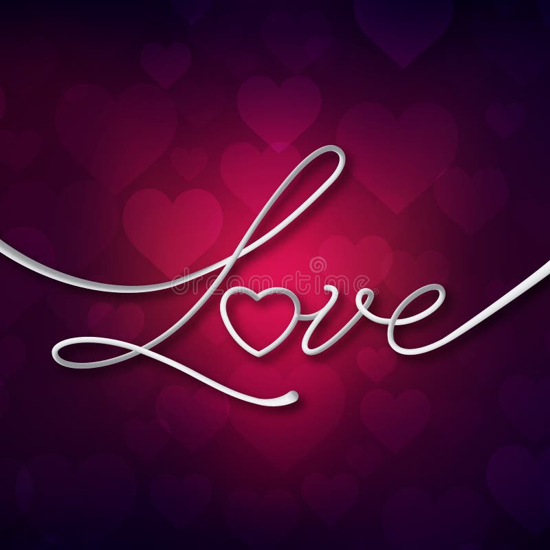 Love word handwriting stock vector. Illustration of letters - 191498378