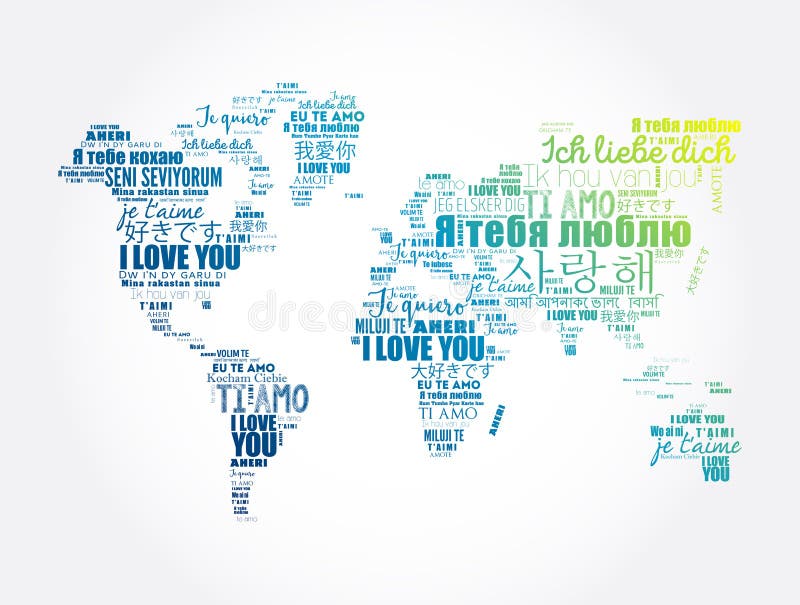 I Love You Different Languages Stock Illustrations – 437 I Love You ...