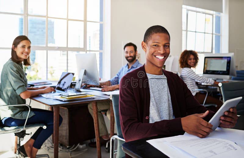 We Love Working in an Open and Transparent Work Environment. Portrait ...