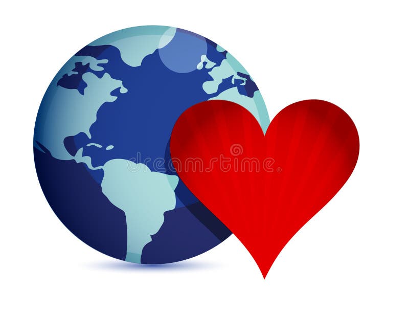 Love in the world concept stock vector. Illustration of regent - 20885687