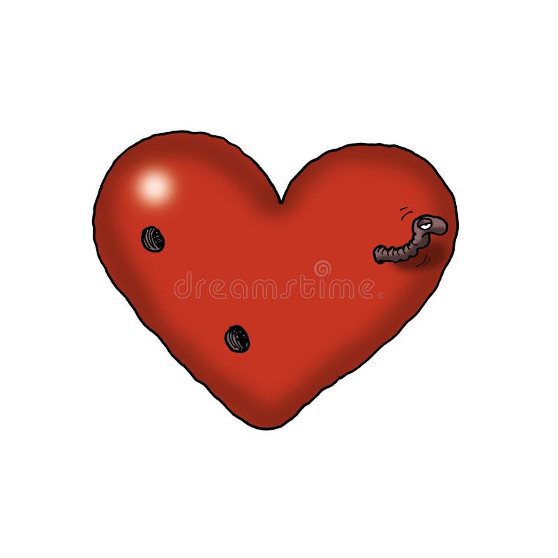 Love Worm stock illustration. Illustration of humour - 21215683