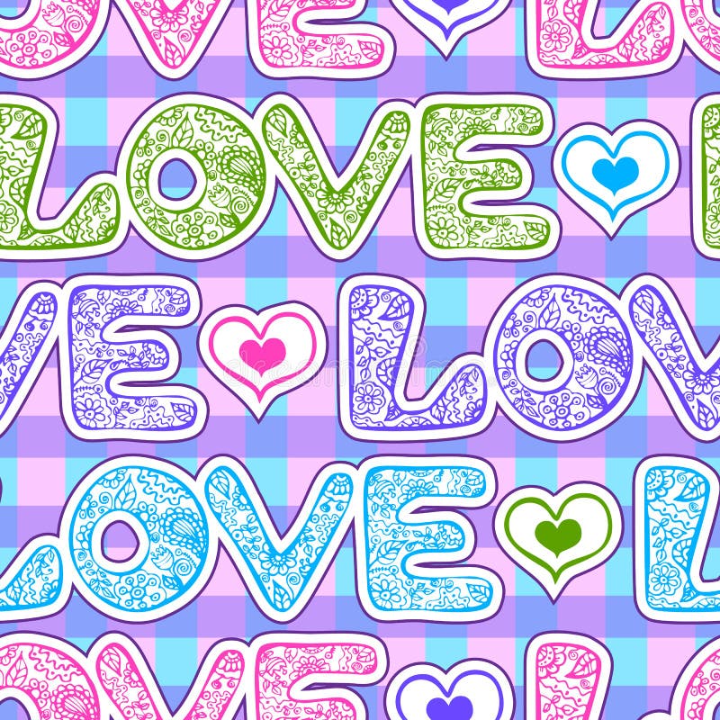 Love wrapping paper stock illustration. Illustration of design - 28214634