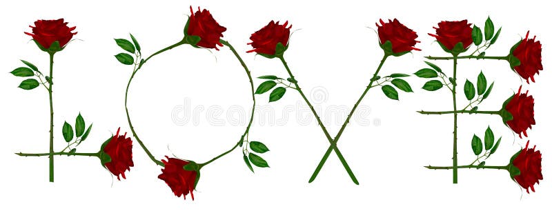 Rose Love Letters Stock Illustrations – 1,404 Rose Love Letters Stock ...