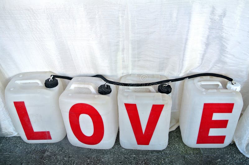 Love written on tanks stock photo. Image of beautiful - 89012106