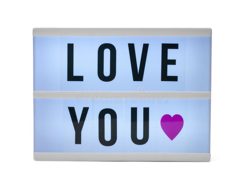 Love You Sign stock image. Image of billboard, insiration - 221329893