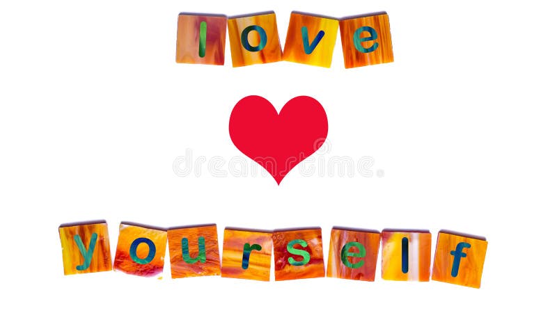 Love yourself stock illustration. Illustration of self - 91277843