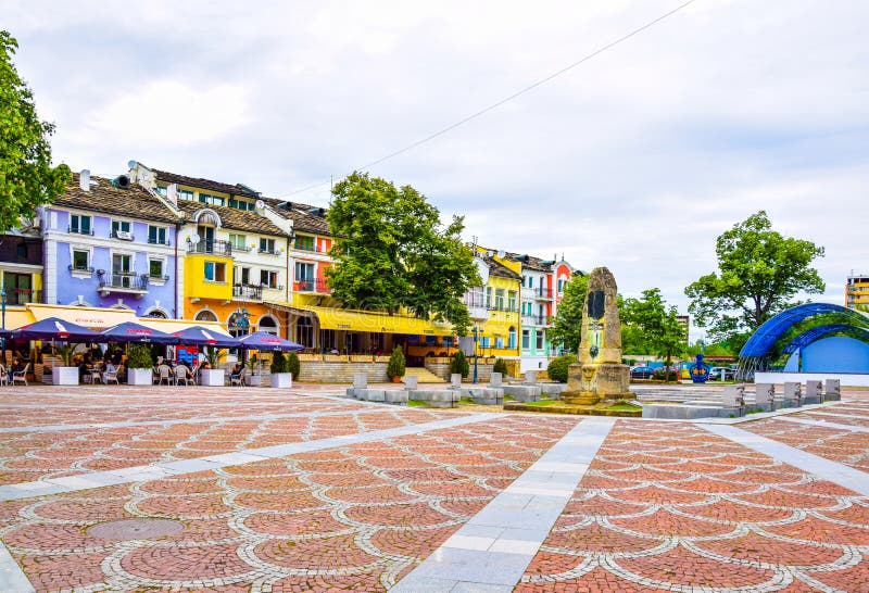 LOVECH, BULGARIA, MAY 2, 2016: View of the Main Square of the Bulgarian ...