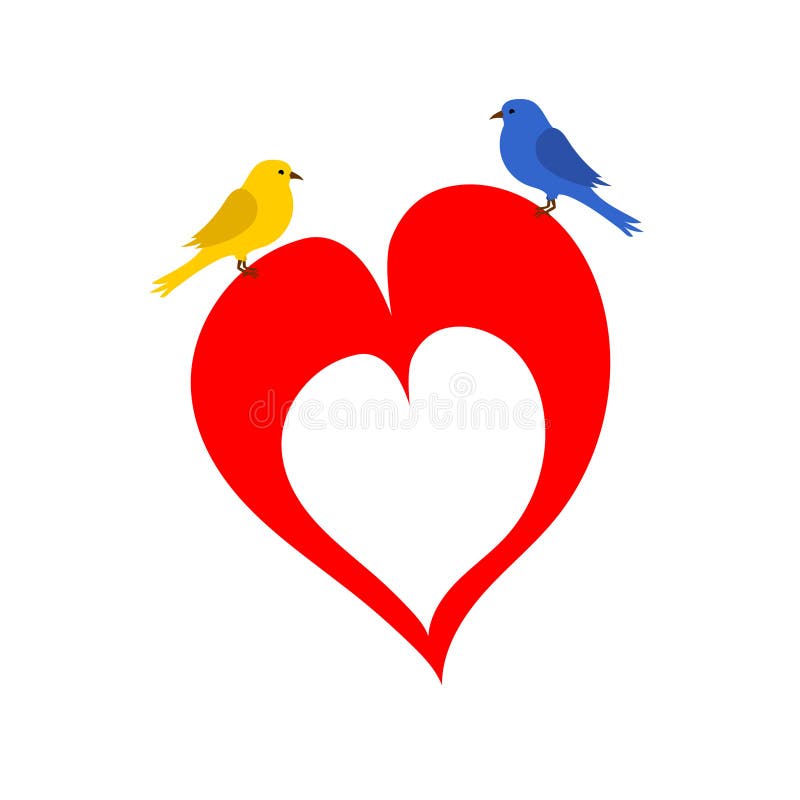 Lovely Birds Vector Illustration Stock Vector - Illustration of birds ...
