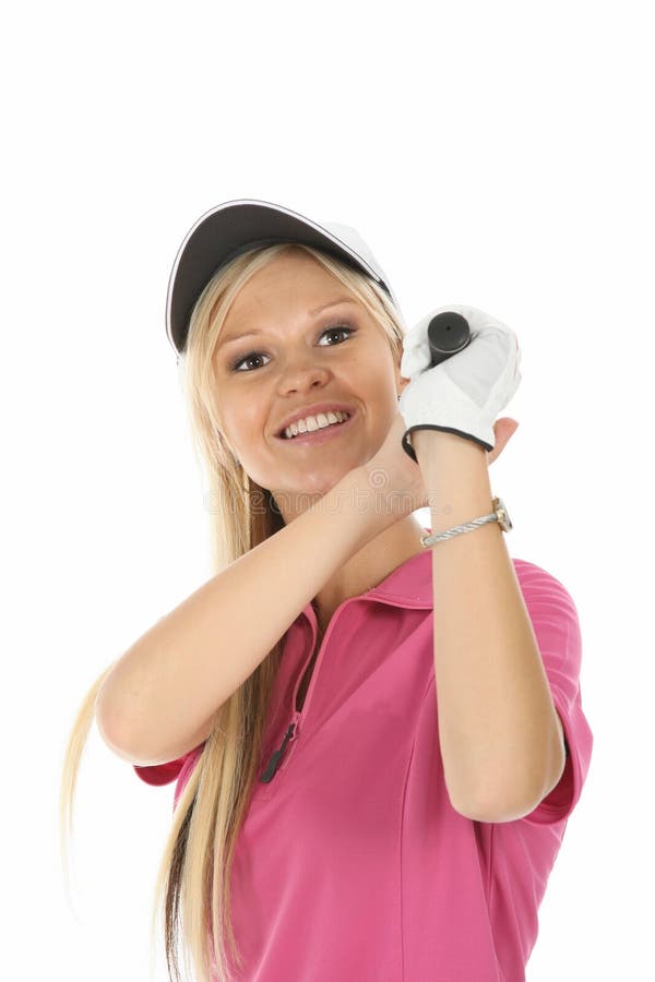 Lovely Blond Lady Golf Player Stock Image - Image of golf, player: 20181091