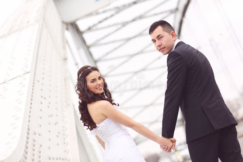 Lovely bride and groom stock image. Image of honeymoon - 40109849