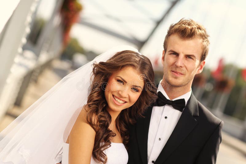 Lovely bride and groom stock photo. Image of passion - 39833546