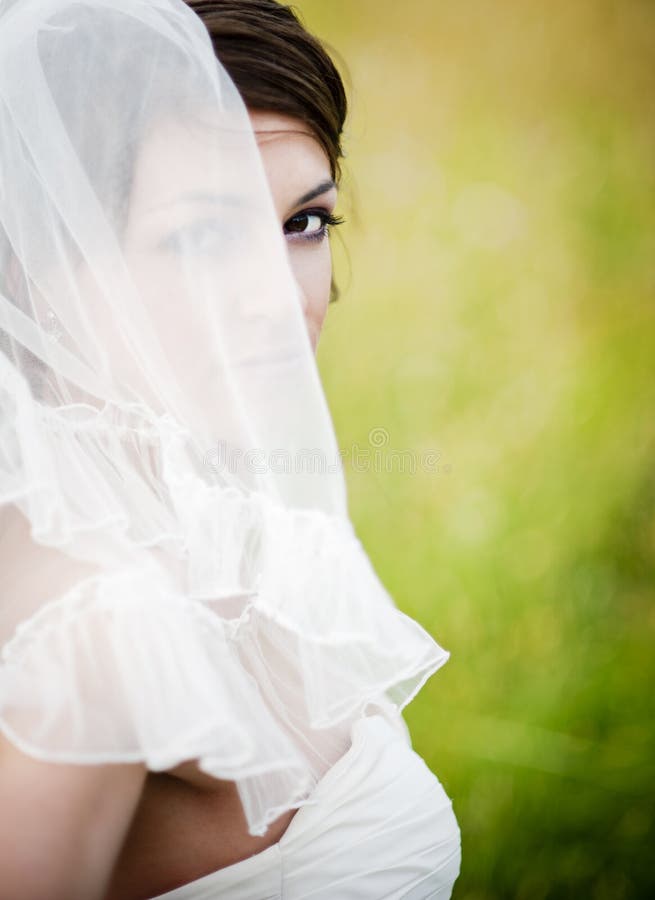Frightened Bride in Dungeon Stock Photo - Image of elegant, emotions ...