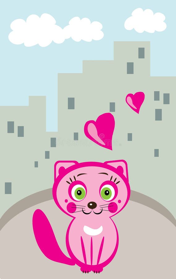 Magical cat stock vector. Illustration of cute, decoration - 5547833