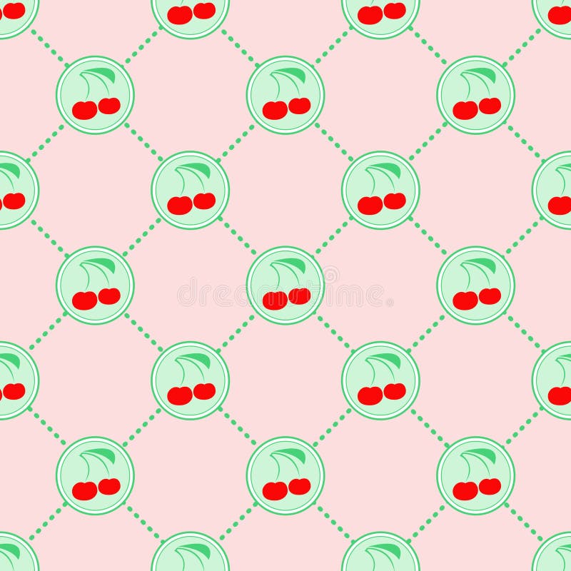 Lovely cherry icons stock vector. Illustration of cherry - 68202879