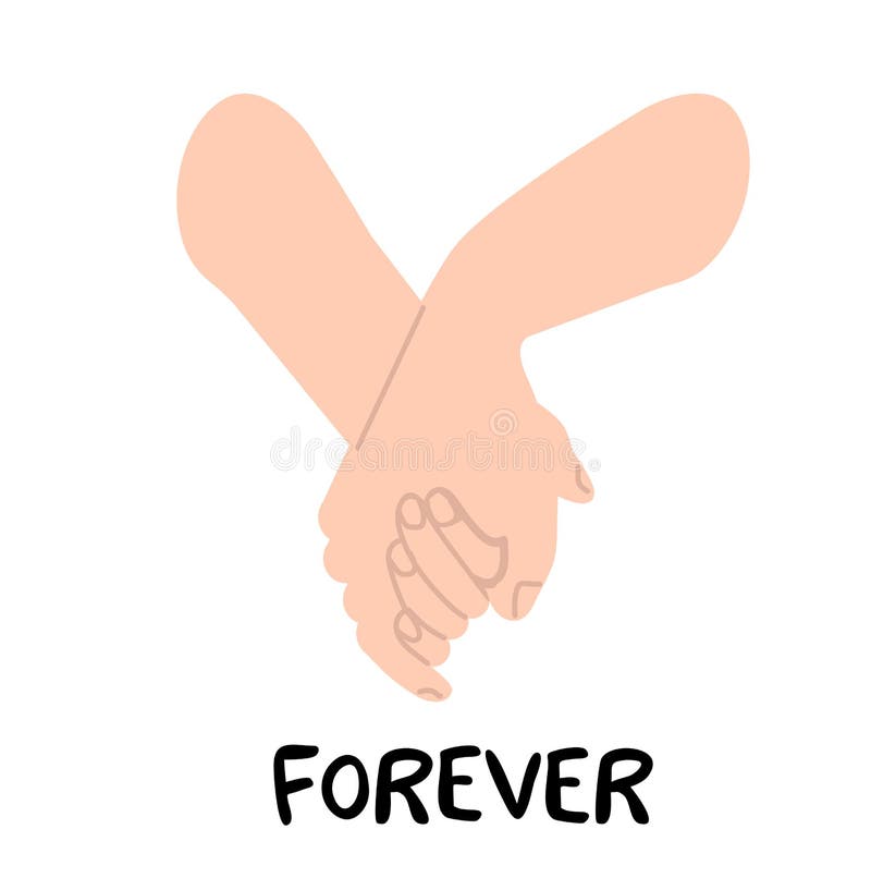 Couple Holding Hands Promise Icon Vector Stock Vector - Illustration of ...
