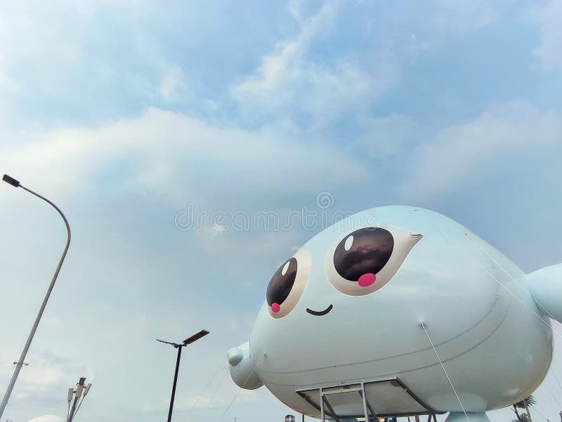 A Lovely and Cute Blue Giant Air Balloon Editorial Image - Image of ...