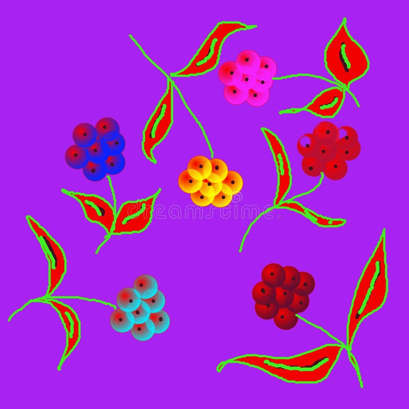 Lovely Delicate Flowers Scattered All Over the Web, Pattern Stock ...