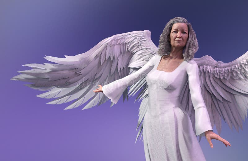 Elderly Angel Stock Illustrations – 88 Elderly Angel Stock ...