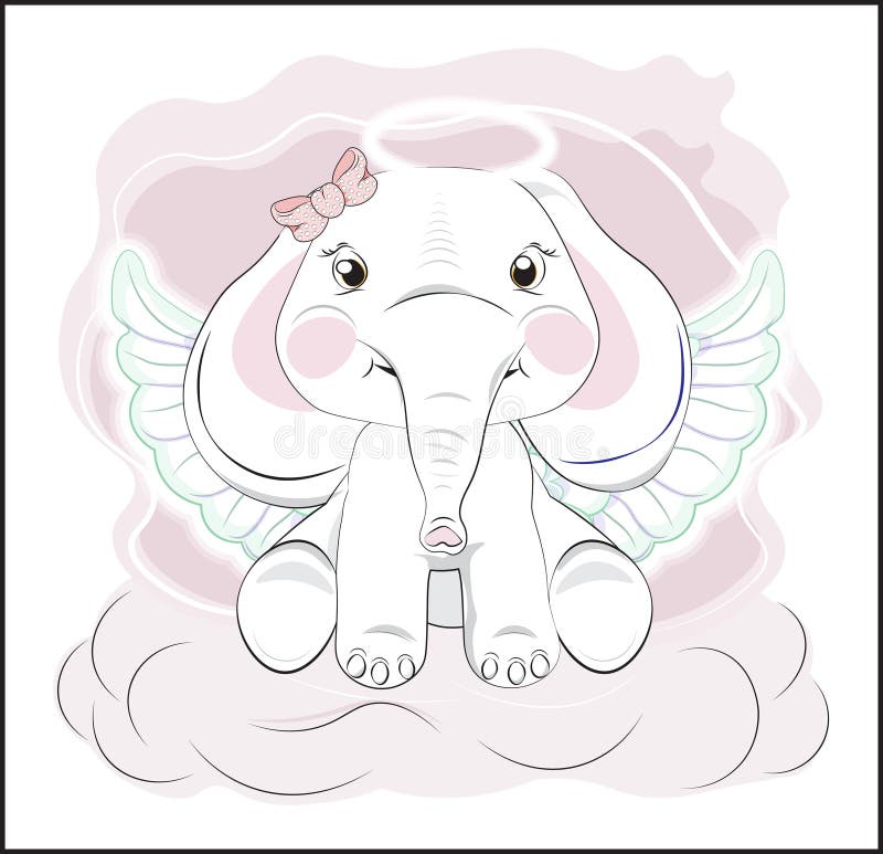 Elephant Angel Stock Illustrations – 236 Elephant Angel Stock ...