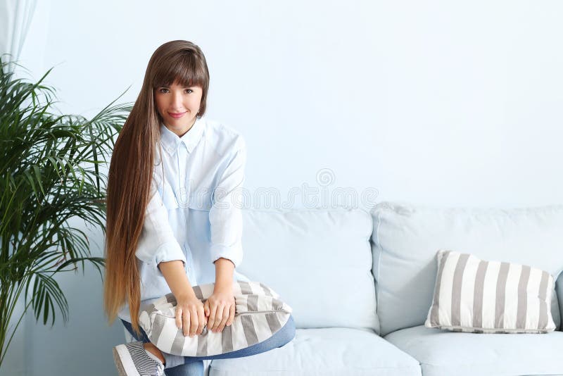 Lovely girl stock image. Image of look, shirt, beautiful - 78515519