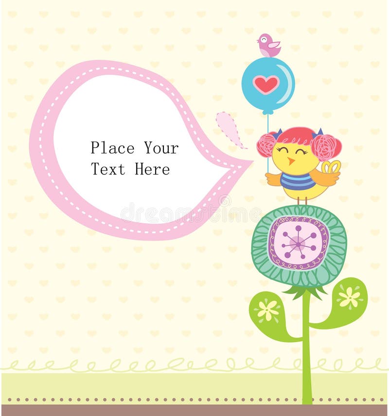 Lovely greeting card stock vector. Illustration of congratulation ...