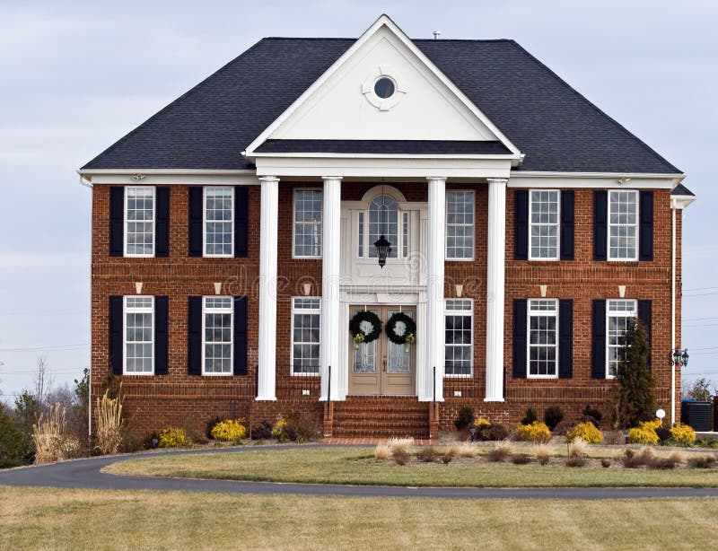 Lovely Home in Virginia stock photo. Image of driveway - 7629836