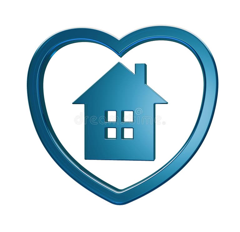 Lovely house metaphor stock illustration. Illustration of house - 25299488