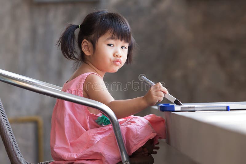 Lovely Kid Practice Writing White Broad Class Lear Stock Photos - Free ...