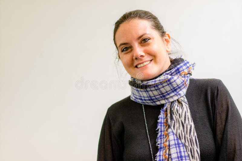 A Lovely Lady Smiling at the Camera Stock Photo - Image of alluring ...