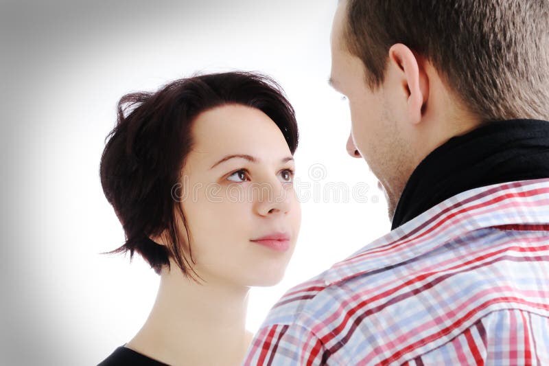 Lovely Man and Woman stock image. Image of love, looking - 12697683