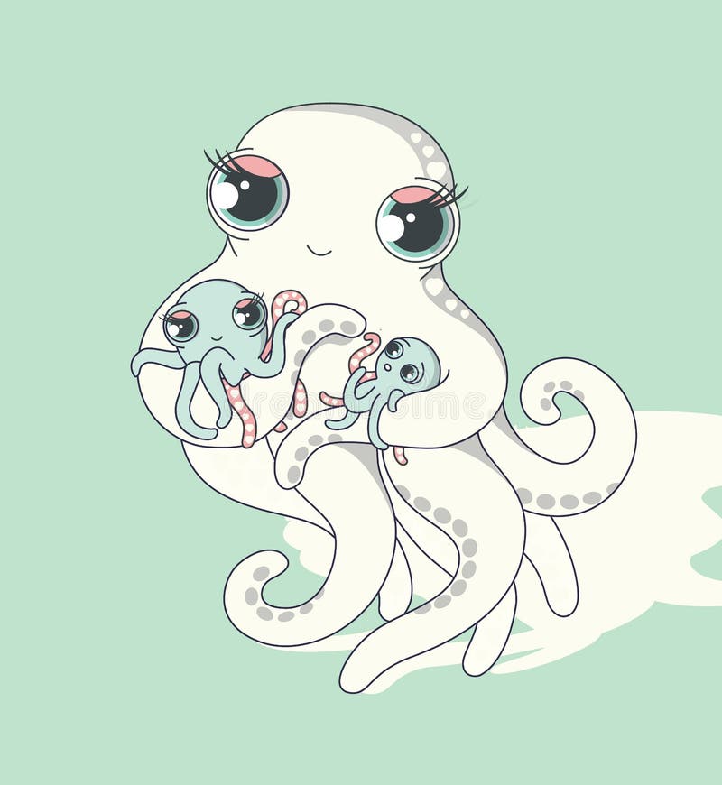 Mom Octopus Stock Illustrations – 39 Mom Octopus Stock Illustrations ...