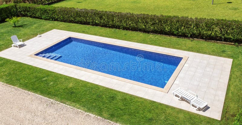 Lovely Pool in the Garden in Park. Stock Photo - Image of design, lawn ...