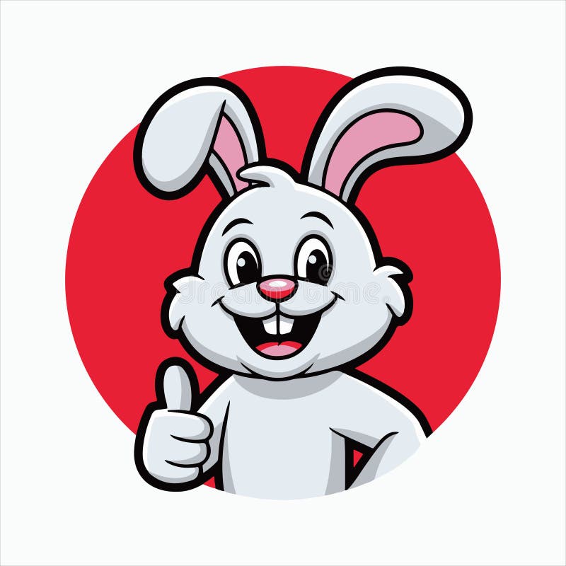 Lovely Rabbit Vector Character Illustration Stock Vector - Illustration ...