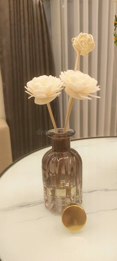 Lovely Reed Diffuser, Jasmine is the Choice Stock Image - Image of ...