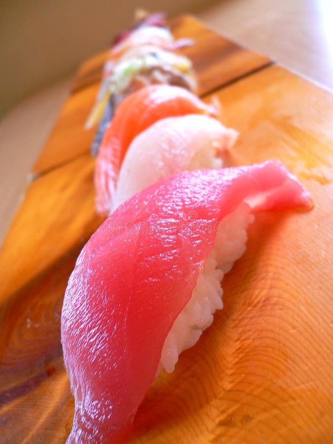 Lovely row of sushi stock image. Image of asia, restaurant - 2863153