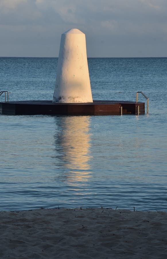 Lovely Swim Up Float in the Tropical Waters Stock Image - Image of ...