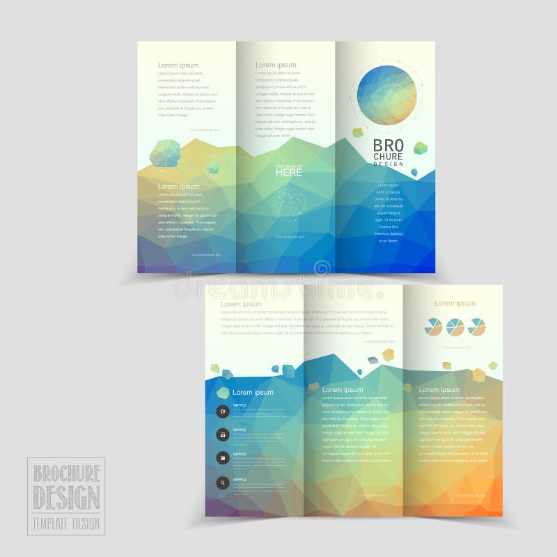 Tri Fold Brochure Template Stock Illustrations – 9,979 Tri Fold ...